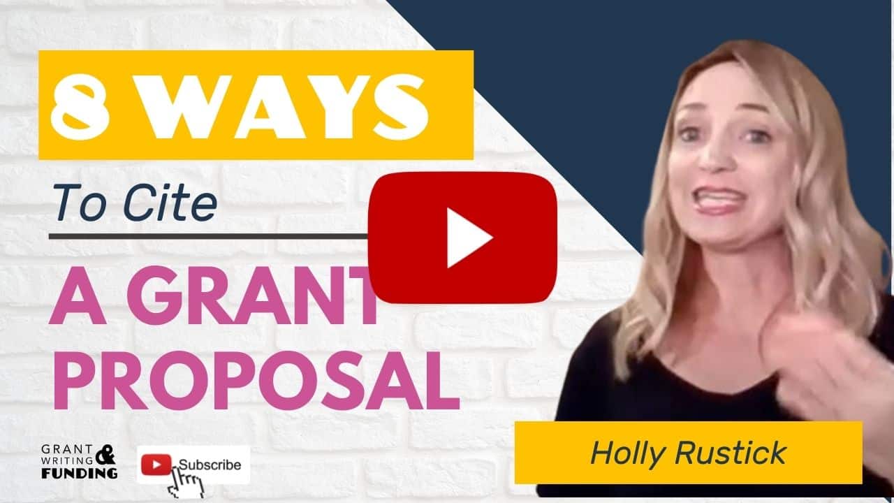 #80: 8 Ways to Cite a Grant Proposal | Grant Writing & Funding