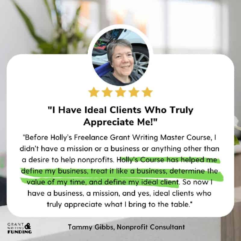 Online Grant Writing Courses with Holly Rustick